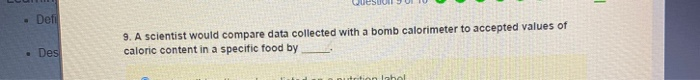 Solved Defi 10. When using Atwater factors to determine the | Chegg.com