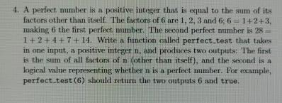 Solved matlab A perfect number is a positive integer that is | Chegg.com
