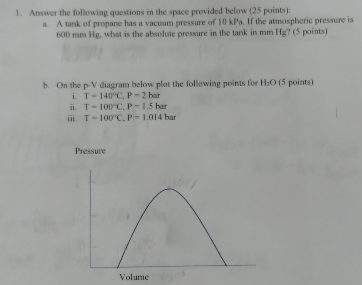 Solved 1. Answer the following questions in the space | Chegg.com