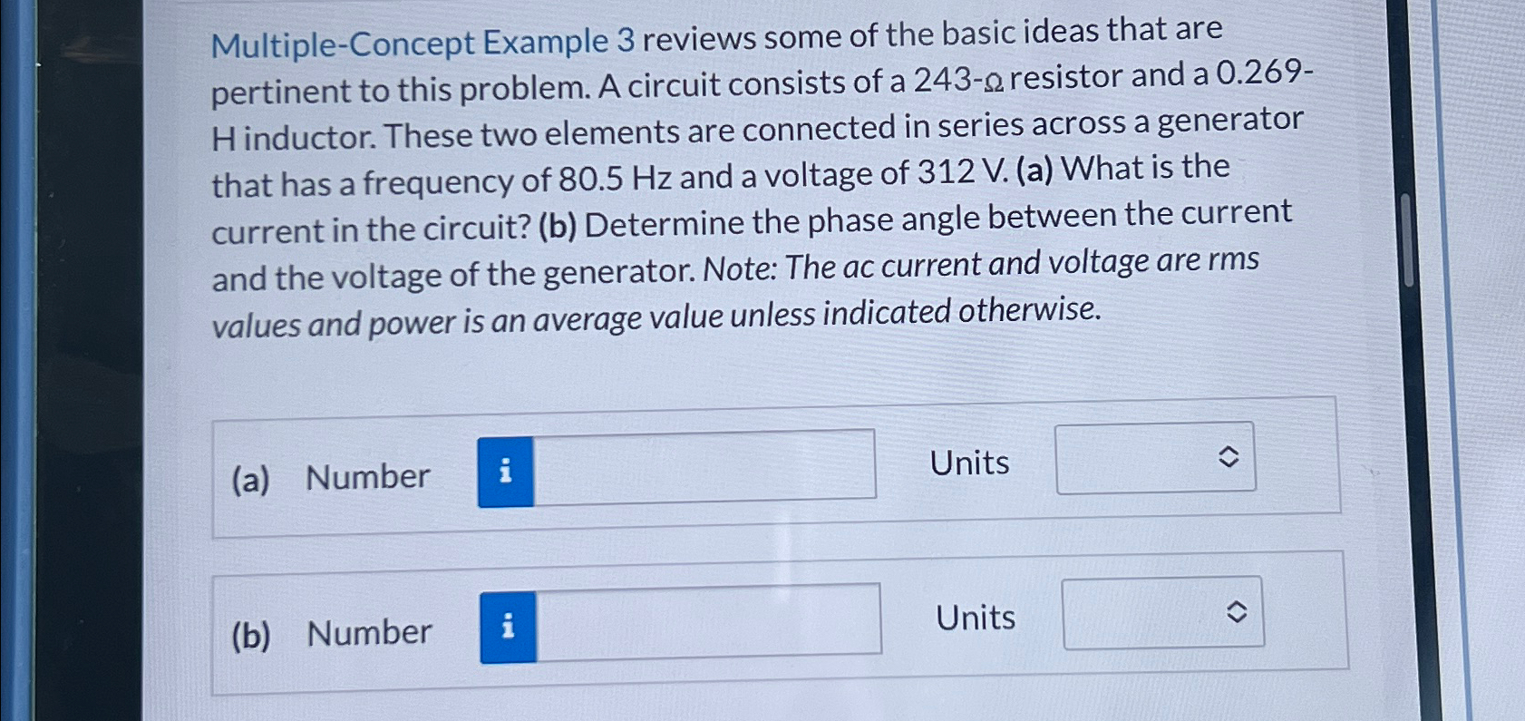 Solved Multiple-Concept Example 3 ﻿reviews some of the basic | Chegg.com
