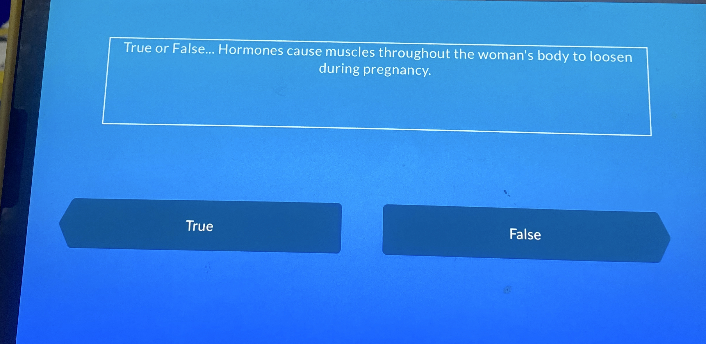 Solved True or False... Hormones cause muscles throughout | Chegg.com
