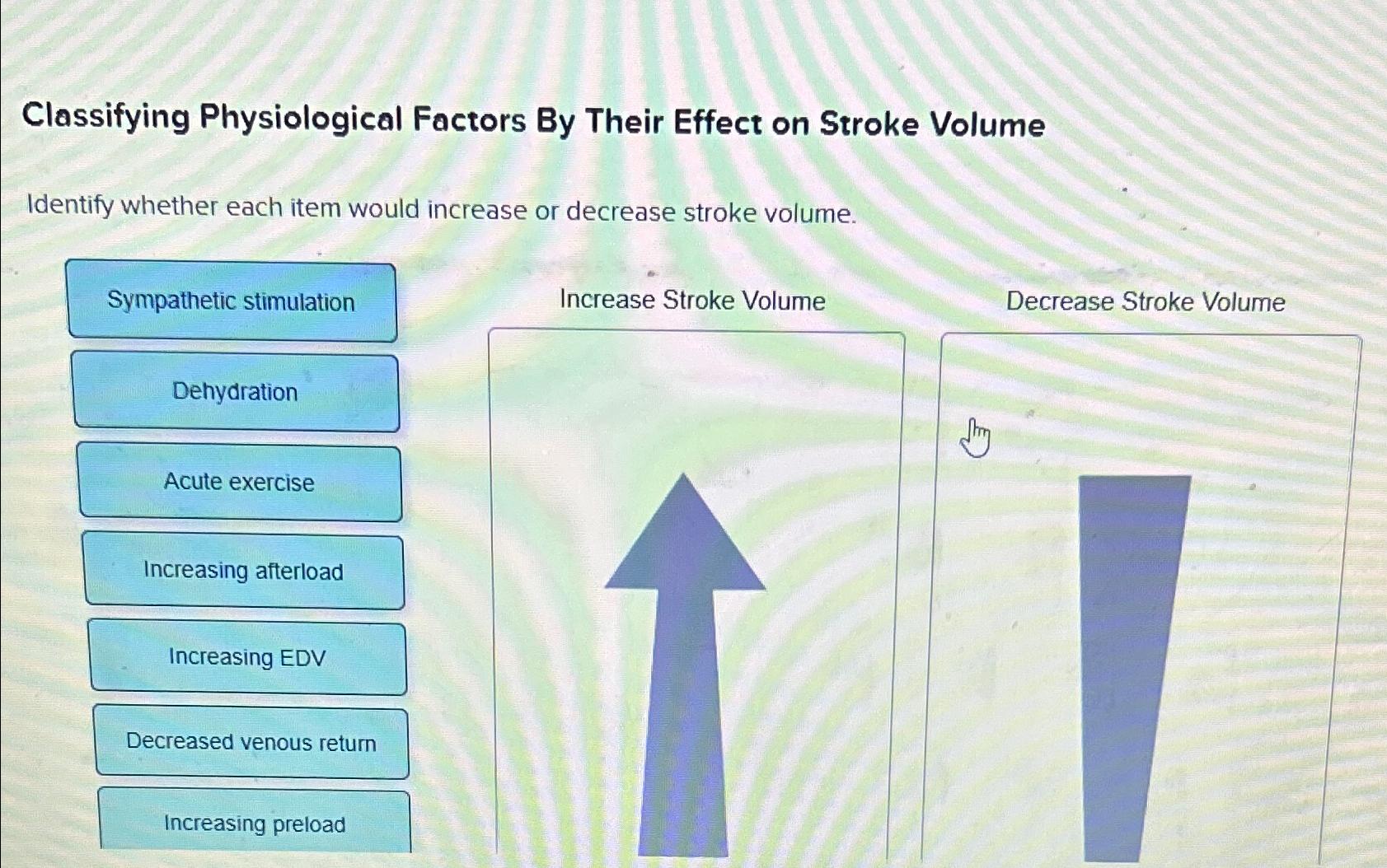 Solved Classifying Physiological Factors By Their Effect on | Chegg.com