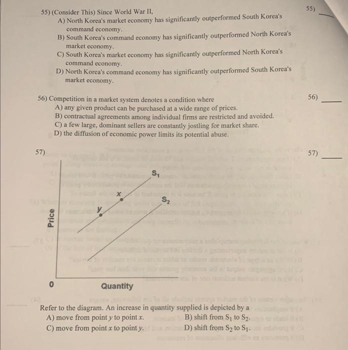 Solved 55) (Consider This) Since World War II, A) North | Chegg.com