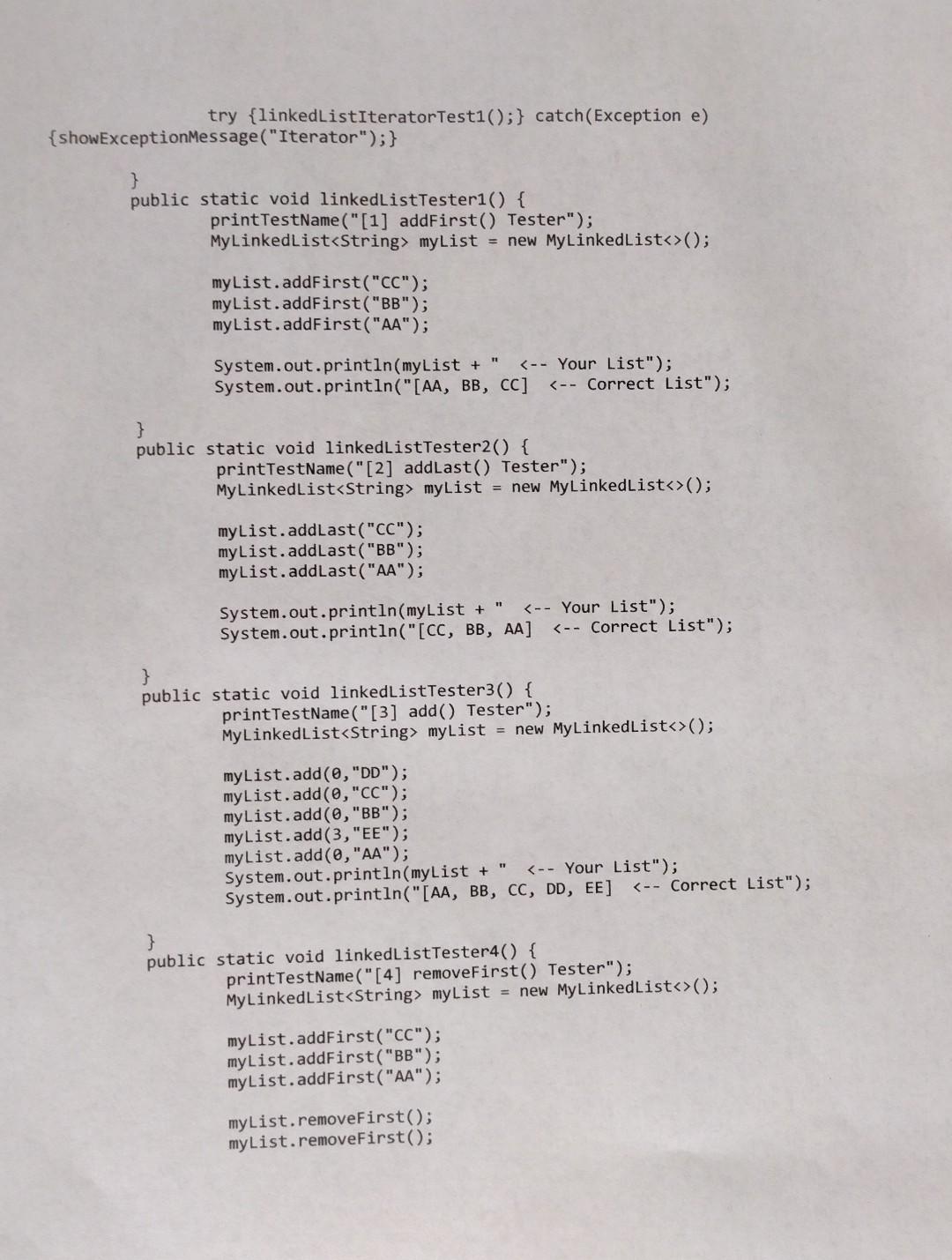 Solved Data Structures Assignment #2 - Linked List 1 Develop | Chegg.com