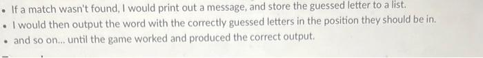 Solved Using the example code from the HangMan program in | Chegg.com