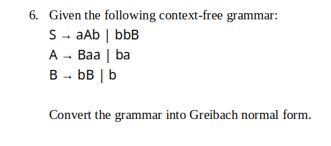 Solved Given the following context-free grammar:S→aAb | Chegg.com