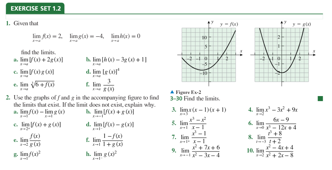 Solved EXERCISE SET 1.2Given | Chegg.com
