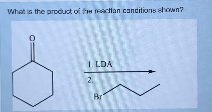 Solved What is the product of the reaction conditions shown? | Chegg.com