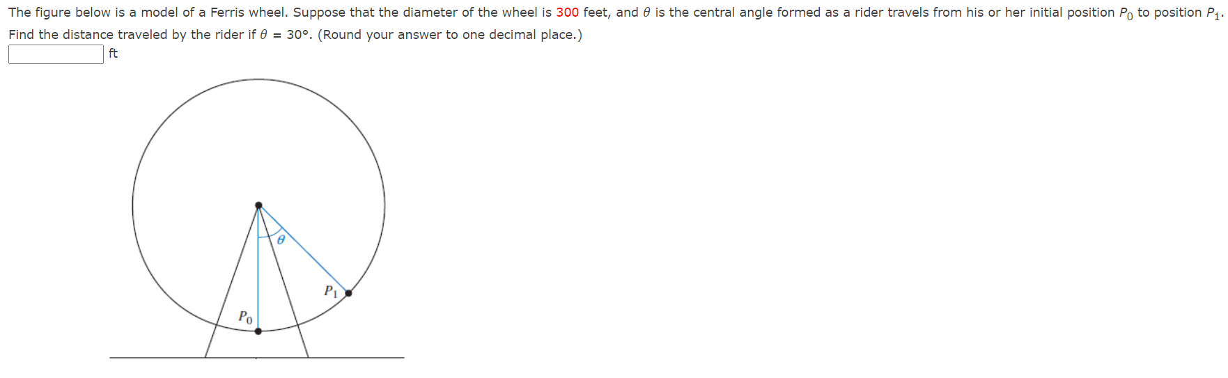 Solved The figure below is a model of a Ferris wheel. | Chegg.com