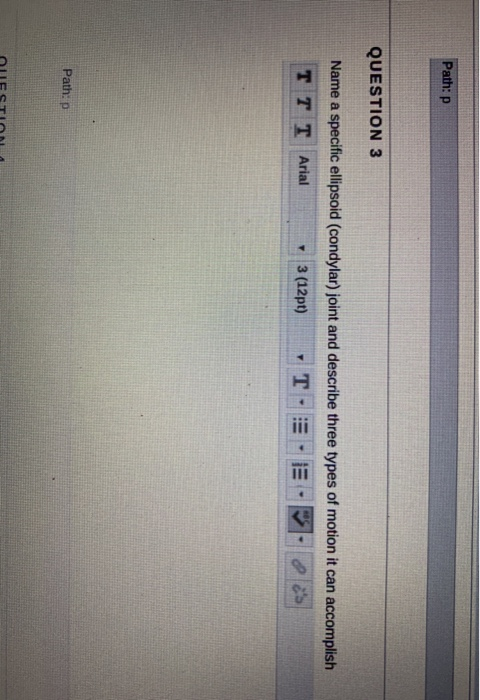 Solved Path:p QUESTION 3 Name a specific ellipsoid | Chegg.com