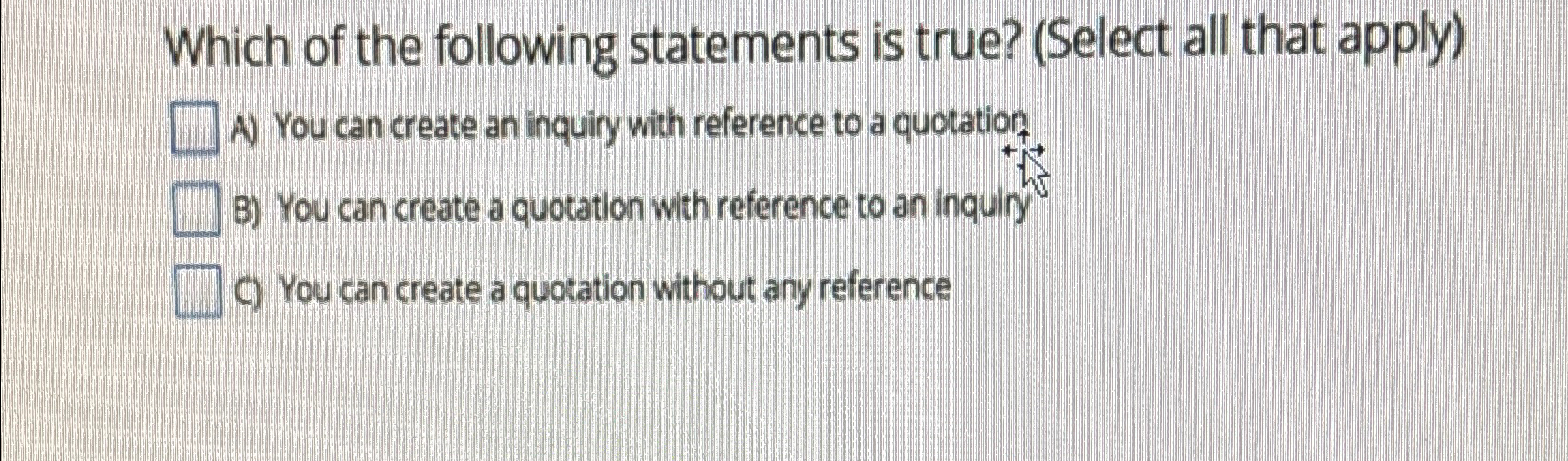 Solved Which of the following statements is true? (Select | Chegg.com