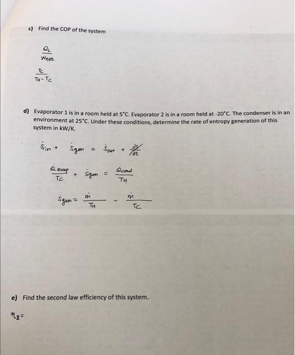 Solved 6 (25 points). A refrigeration system is used to keep | Chegg.com