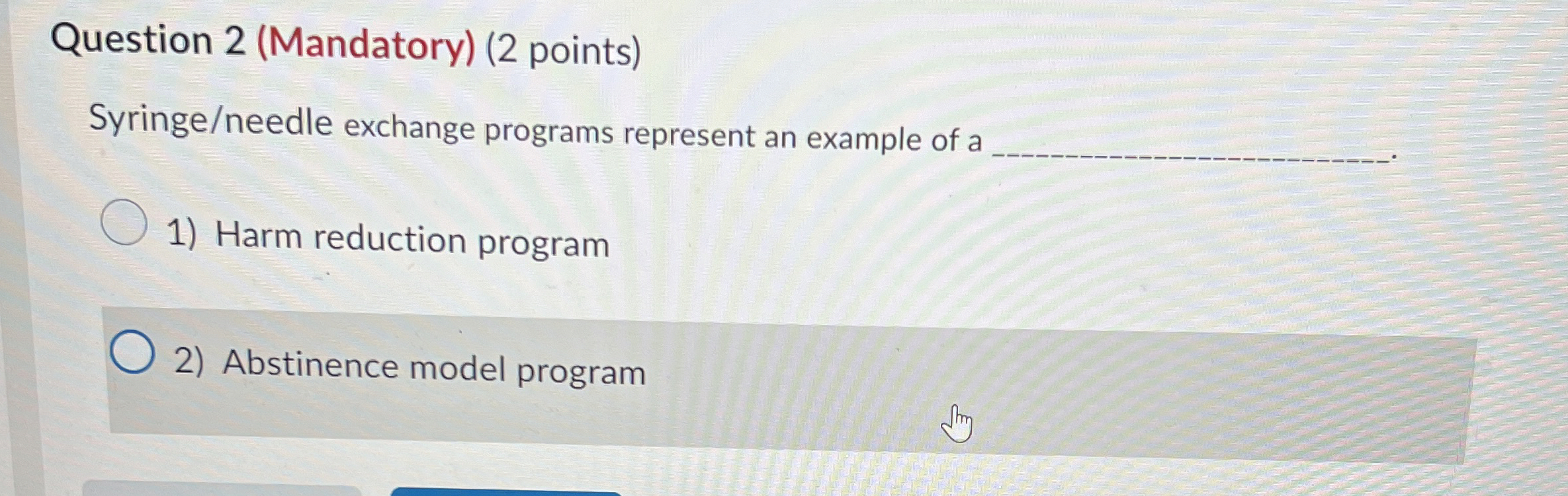 Solved Question 2 (Mandatory) (2 ﻿points)Syringe/needle | Chegg.com
