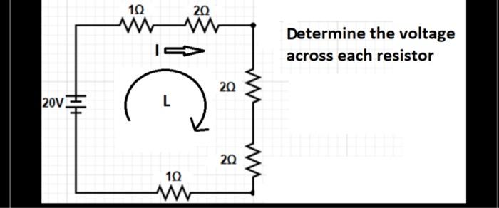 Solved Determine the voltage across each resistor Determine | Chegg.com
