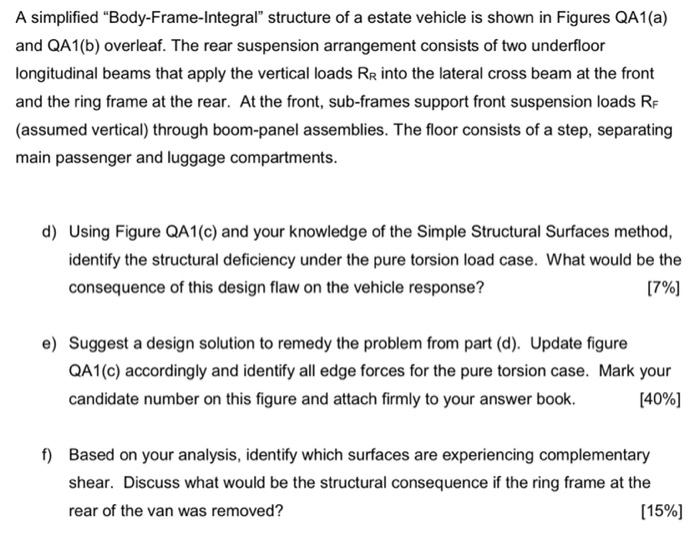 Solved A simplified "Body-Frame-Integral" structure of a | Chegg.com