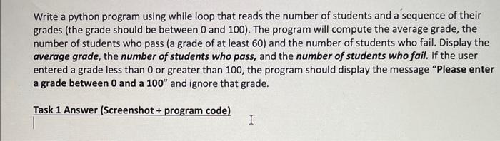Solved Write A Python Program Using While Loop That Reads 1215