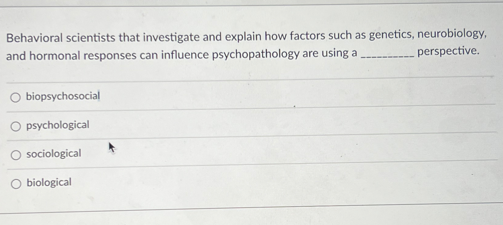 Solved Behavioral scientists that investigate and explain | Chegg.com