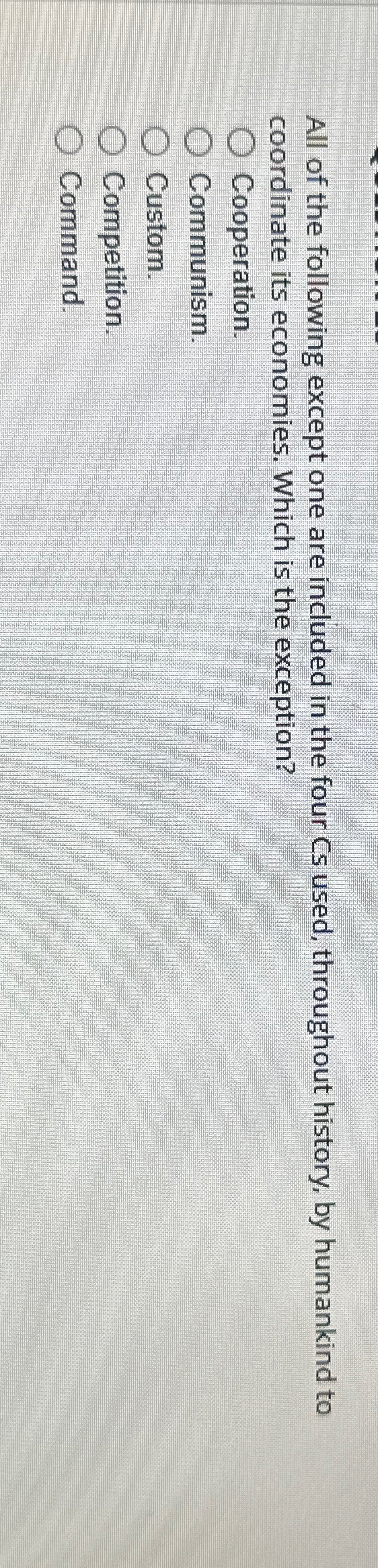Solved All of the following except one are included in the | Chegg.com
