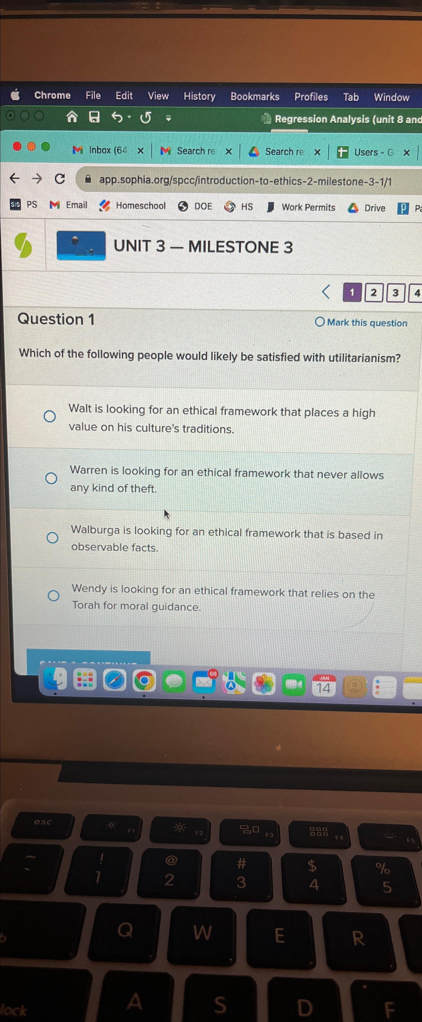 Solved UNIT 3 - ﻿MILESTONE 3Question 1Mark this | Chegg.com