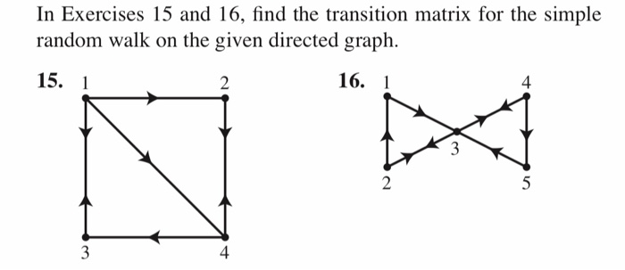 Solved In Exercises 15 and 16, find the transition matrix | Chegg.com