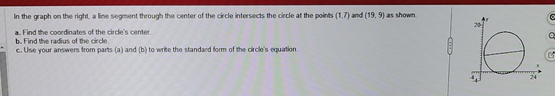 Solved what is the center? the radius is the equation for | Chegg.com