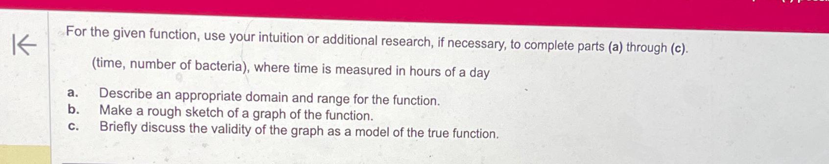Solved For the given function, use your intuition or | Chegg.com