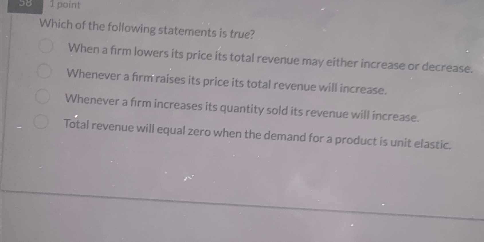 Solved 1 ﻿pointWhich of the following statements is | Chegg.com