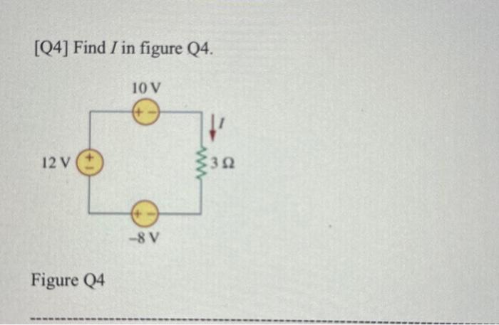 Solved [Q4] Find I in figure Q4. Figure Q4 | Chegg.com