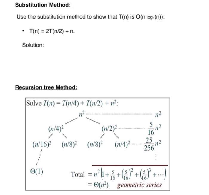 Solved Substitution Method: Use the substitution method to | Chegg.com