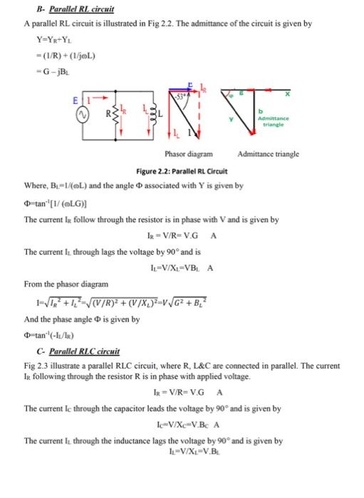 Solved Experiment No.2 RLC Parallel Circuits Objective To | Chegg.com