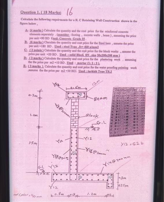 Solved Question 1.(18 Marks) 6 Calculate the following | Chegg.com Solved Question 1.(18 Marks) 6 Calculate the following | Chegg.com