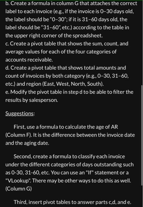 I need formulas for B-E, as you can see i have | Chegg.com