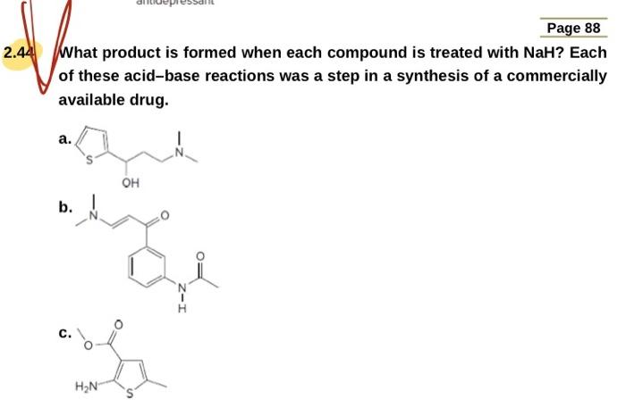 Solved Page 88 2.44 What product is formed when each | Chegg.com