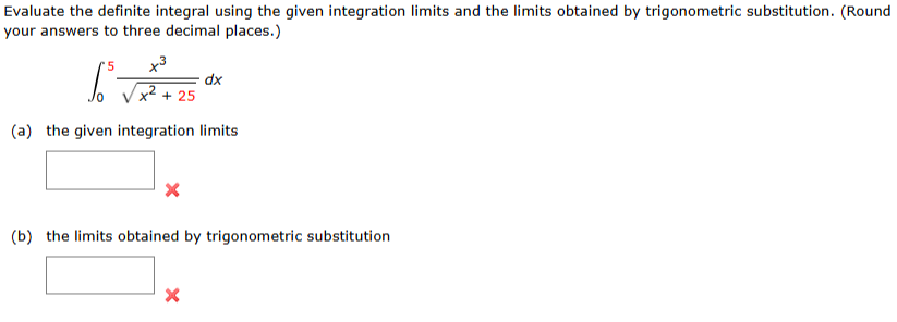 Solved Evaluate the definite integral using the given | Chegg.com