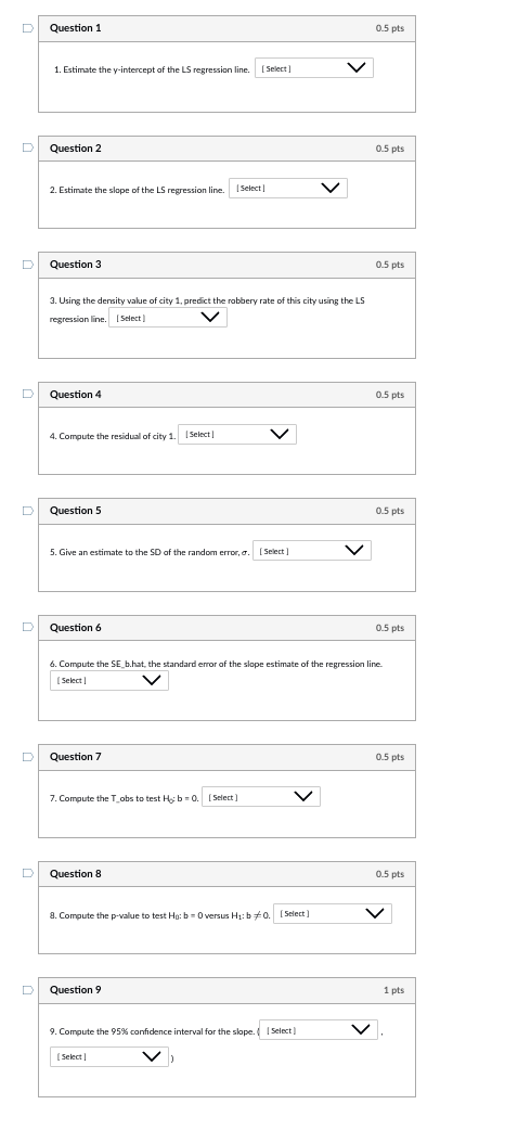 Solved A criminologist studying the relationship between | Chegg.com