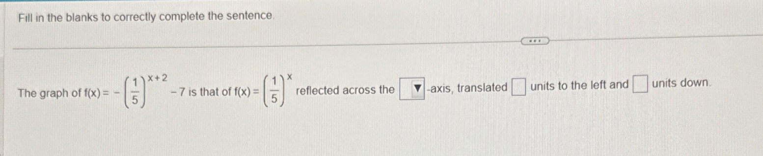 Solved Fill in the blanks to correctly complete the | Chegg.com