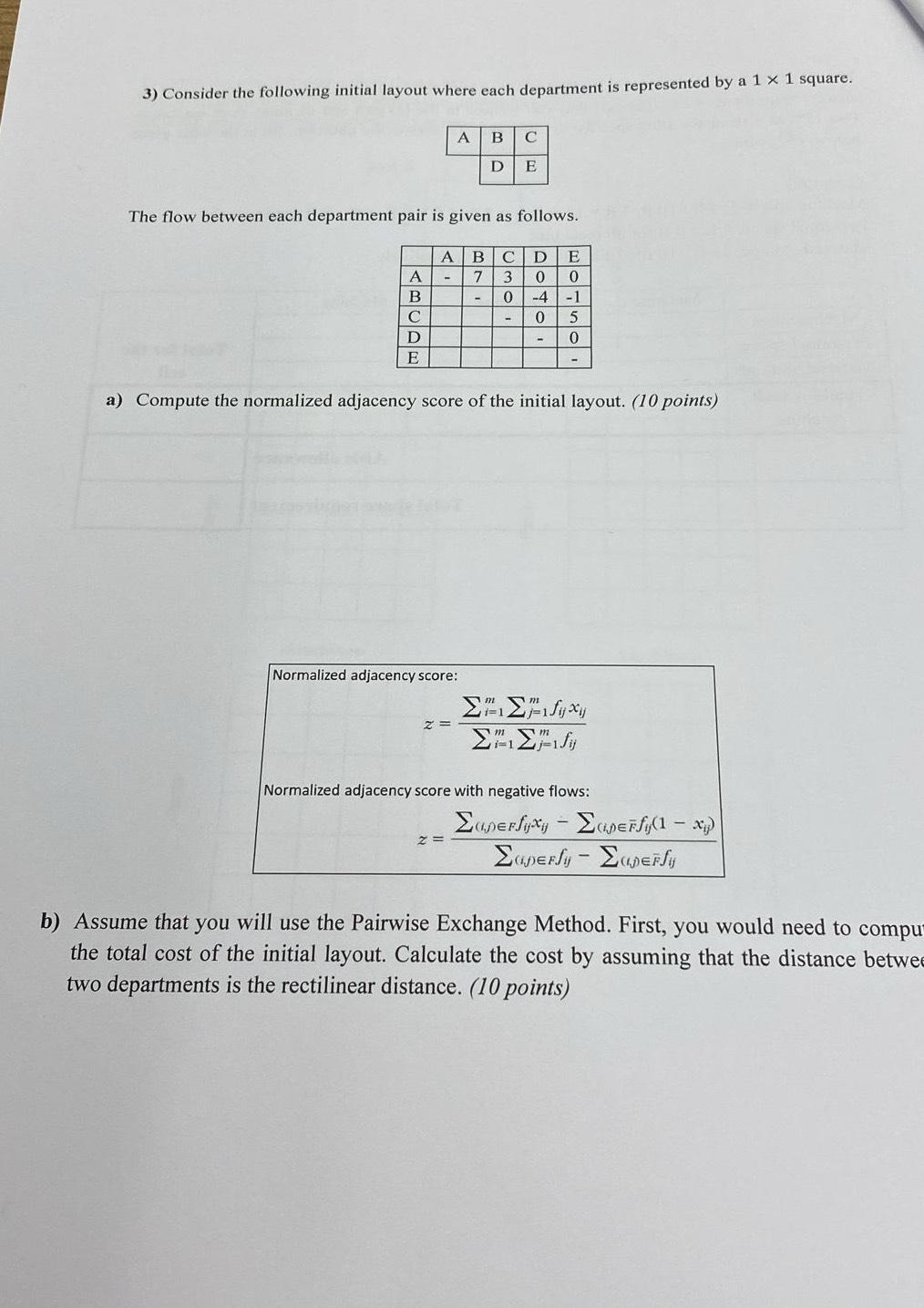 Solved Consider the following initial layout where each | Chegg.com