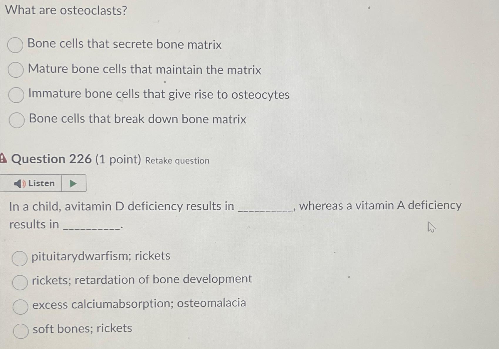 Solved What are osteoclasts?Bone cells that secrete bone | Chegg.com