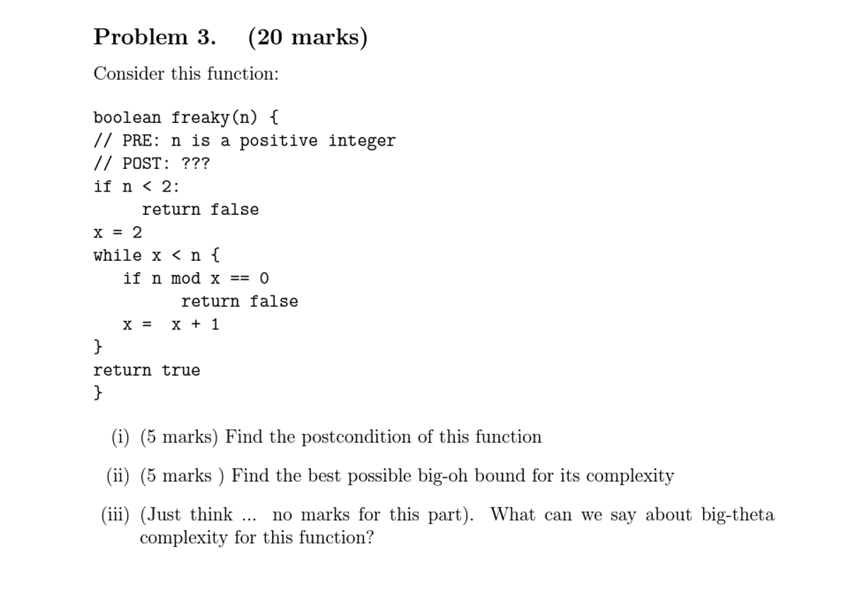 Solved How do I do this problem? 3) [20 marks total] | Chegg.com