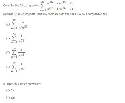 Solved Consider the following series | Chegg.com