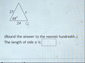 Solved (Round the answer to the nearest hundredth.)The | Chegg.com