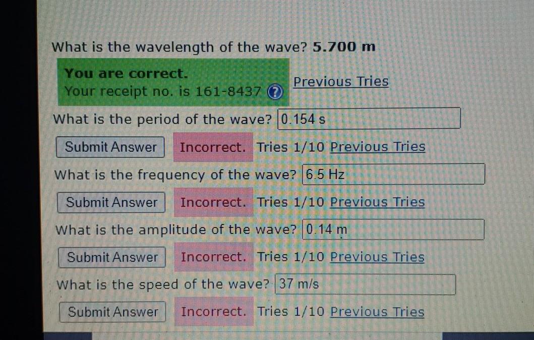 Solved The graphs below represent the motion wave traveling | Chegg.com