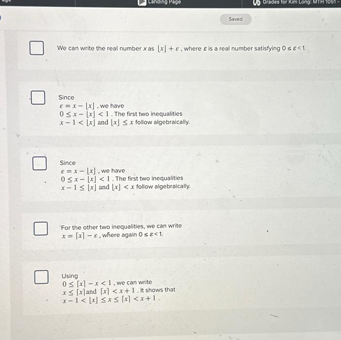Solved Identify the correct steps involved in proving that | Chegg.com