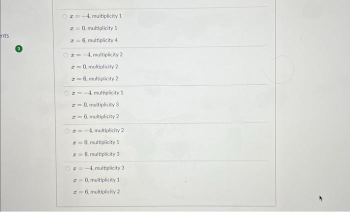 The graph of a degree 6 polynomial is shown below. | Chegg.com