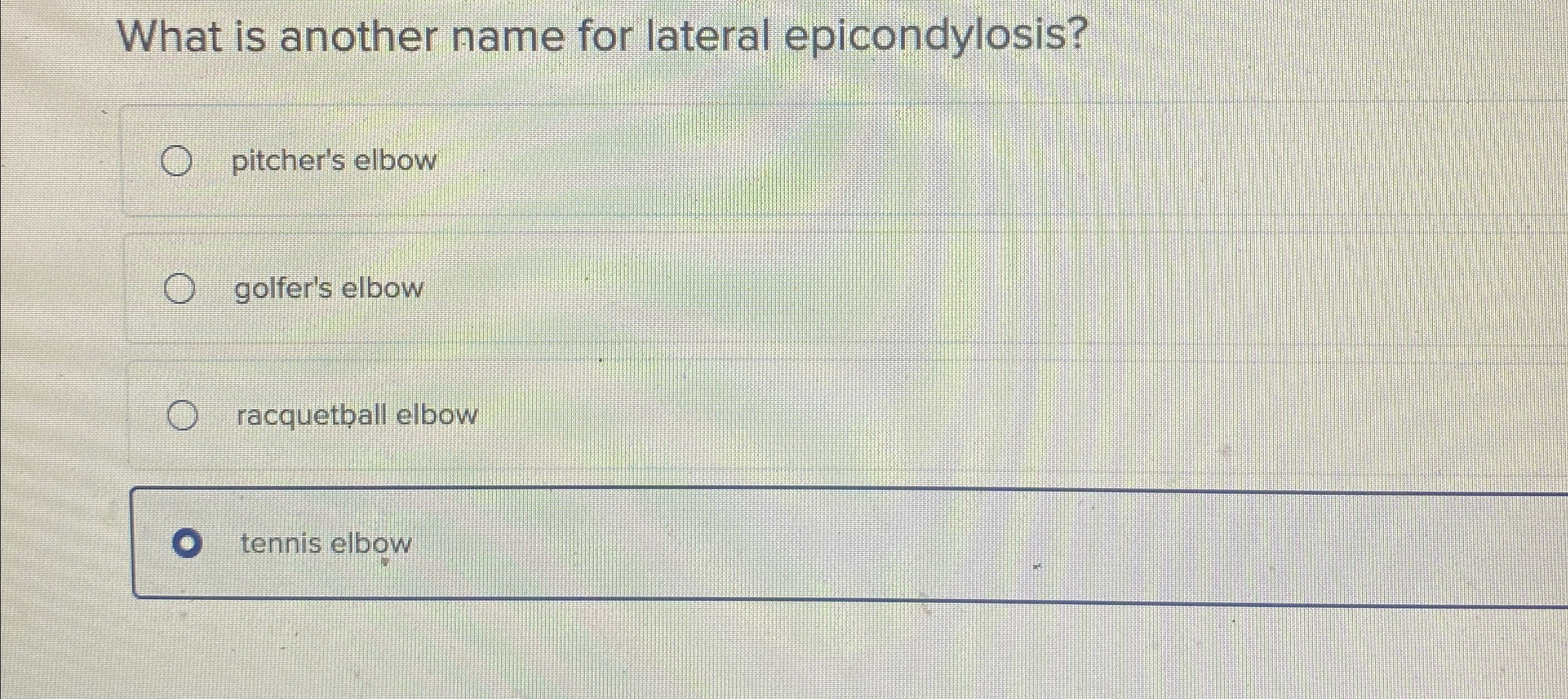 Solved What is another name for lateral | Chegg.com