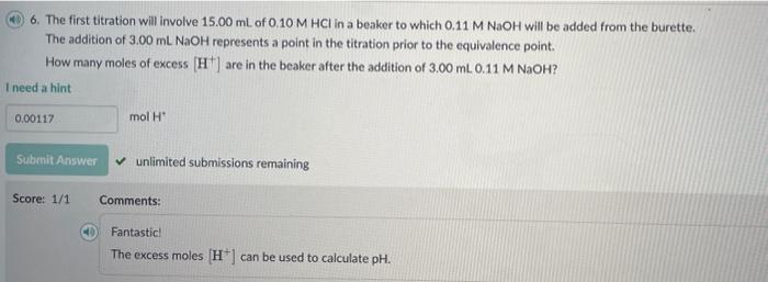 HCl (aq) + NaOH (aq) -> NaCl (aq) + H2O (l)please | Chegg.com
