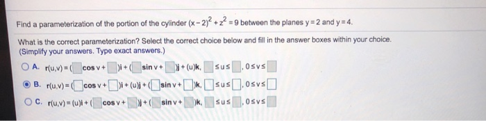 Solved Find a parameterization of the portion of the | Chegg.com