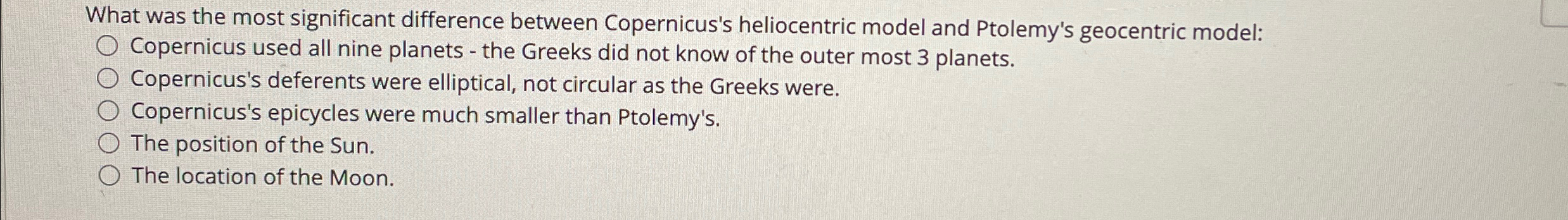 Solved What was the most significant difference between | Chegg.com