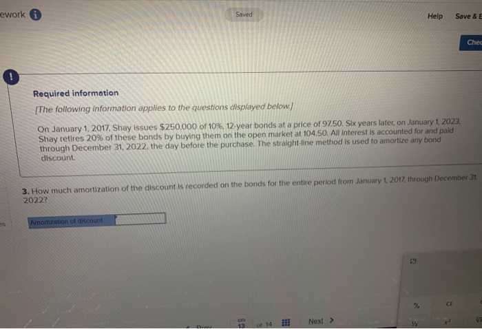 Solved Help Save & Exit Su Homework 0 Check my wo Required | Chegg.com
