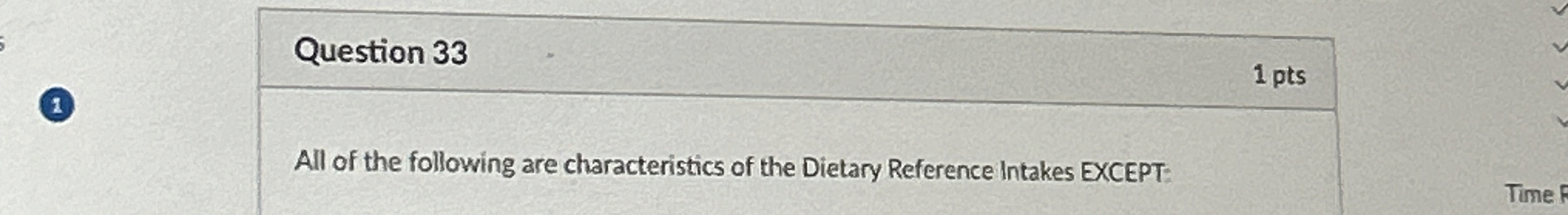 Solved Question 331 ﻿ptsAll of the following are | Chegg.com
